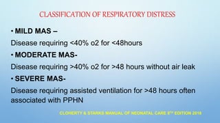 Meconium aspiration syndrome | PPTX