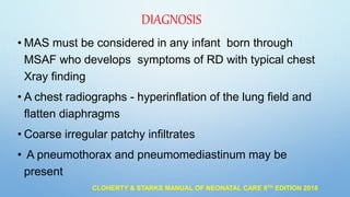 Meconium aspiration syndrome | PPTX