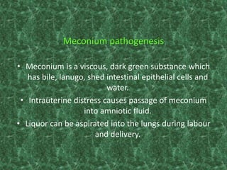 Meconium aspiration syndrome | PPTX