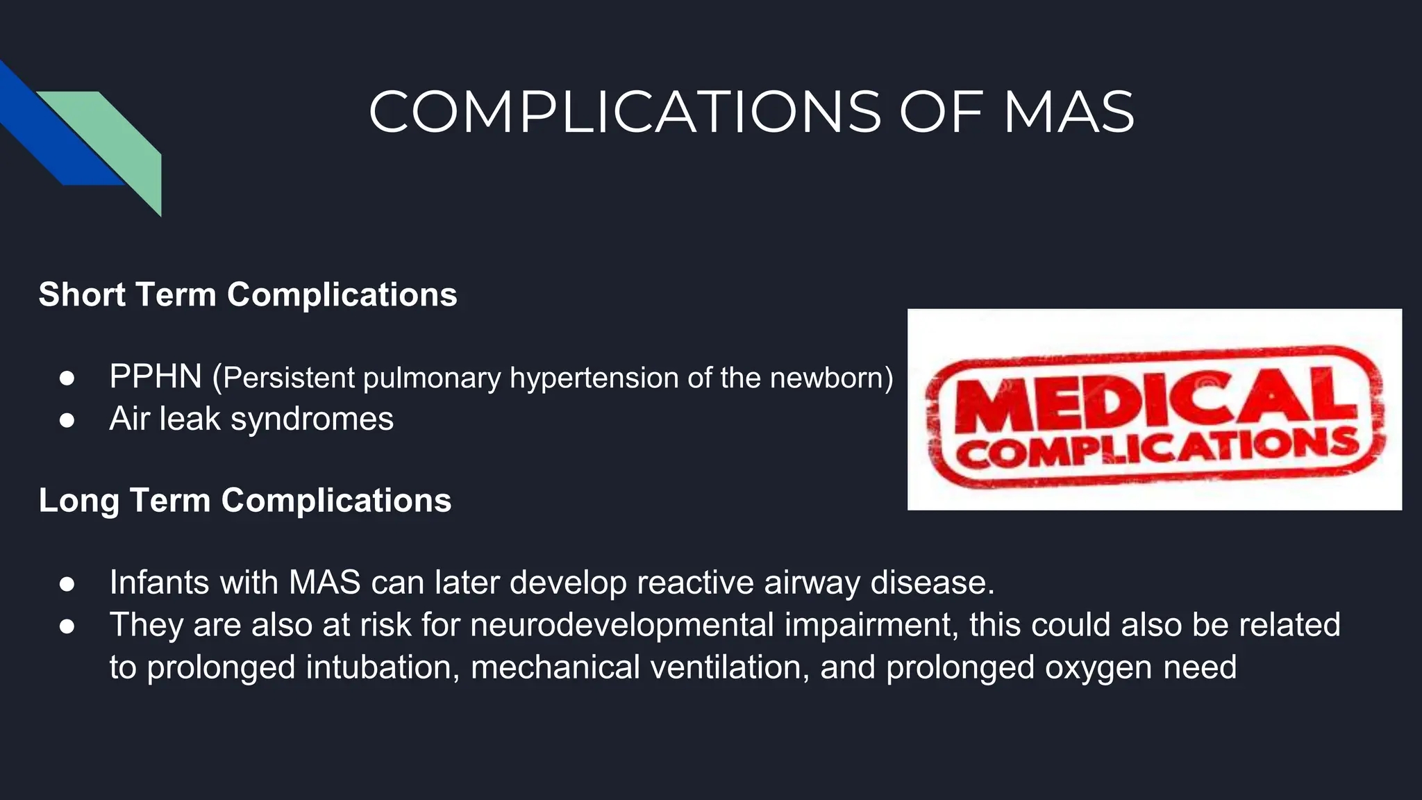 Meconium Aspiration Syndrome|MAS in neonates | PPTX