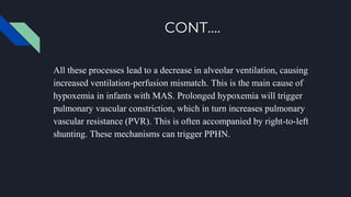 Meconium Aspiration Syndrome|MAS in neonates | PPTX