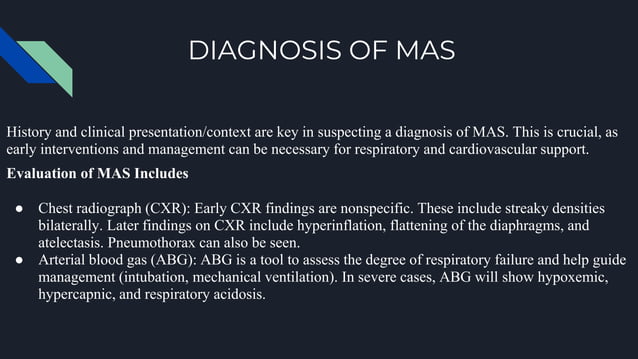 Meconium Aspiration Syndrome|MAS in neonates | PPT