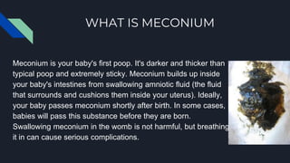 Meconium Aspiration Syndrome|MAS in neonates | PPT