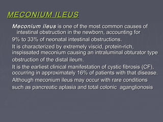 Meconium disease | PPT