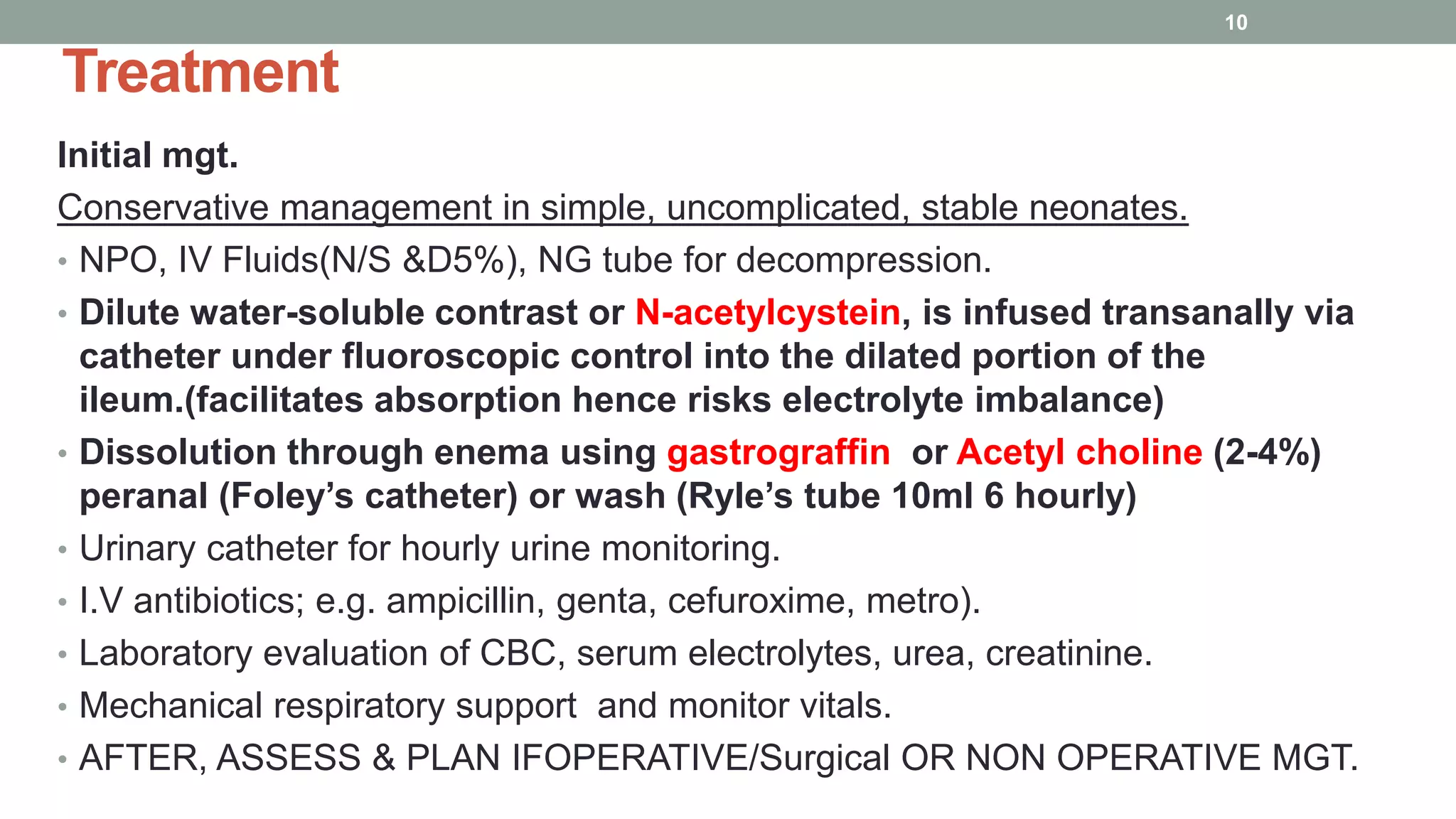 Meconium Ileus And Peritonitis Pptx