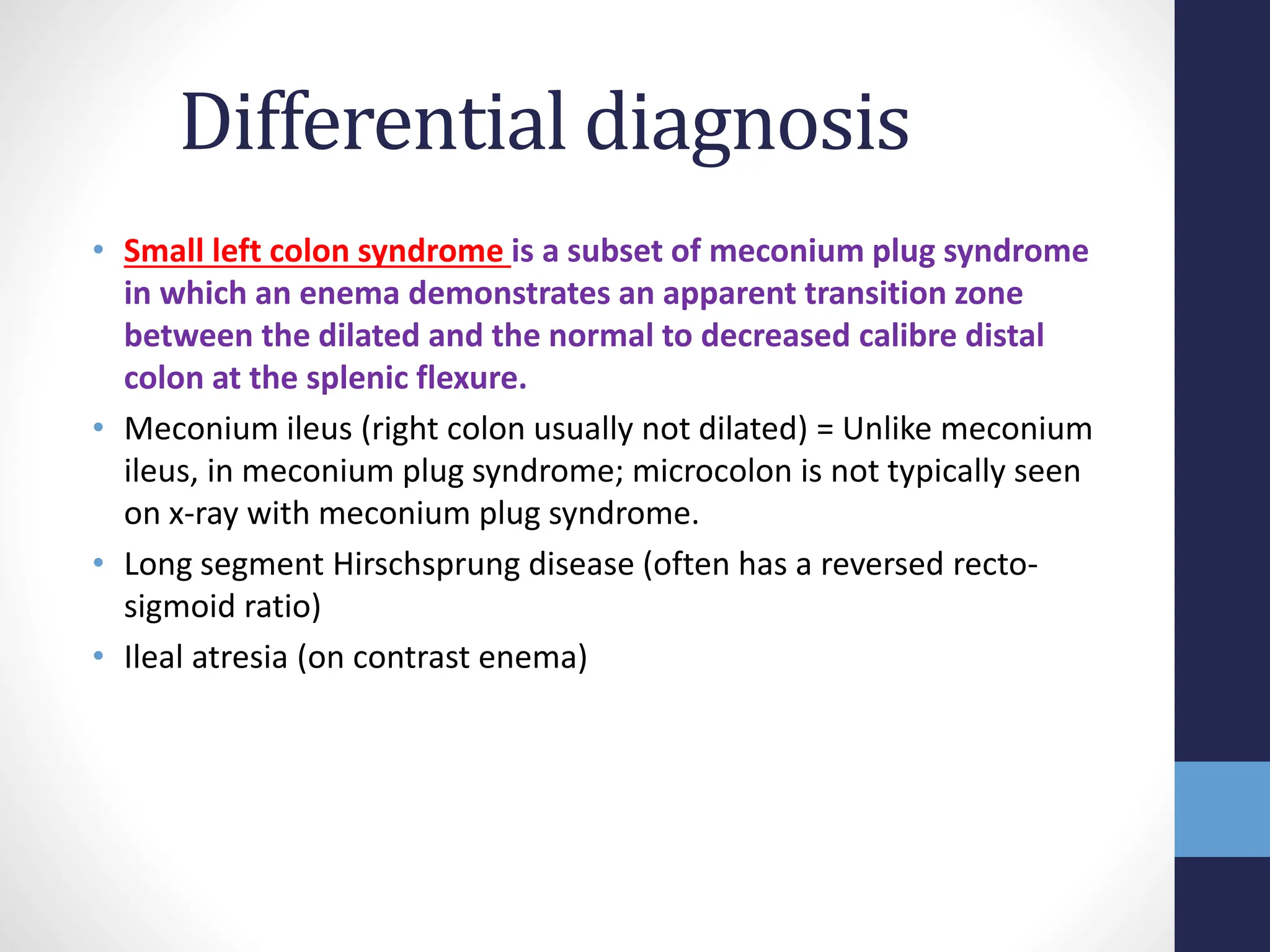 Meconium plug + Meconium ileus. Current overview | PPTX