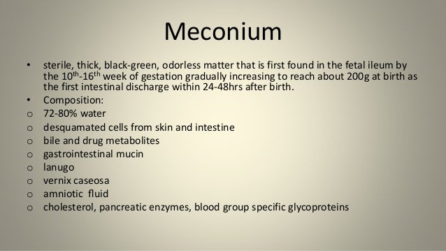 Meconium stained amniotic fluid aspiration syndrome