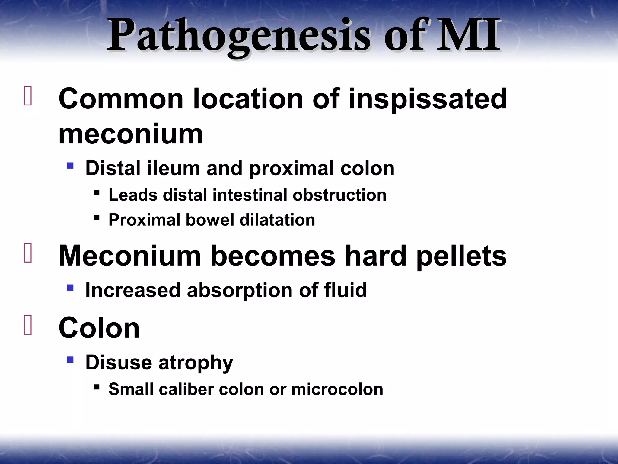 Meconium syndrome and short bowel syndrome | PPT