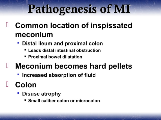 Meconium syndrome and short bowel syndrome | PPT | Digestive Disorders ...