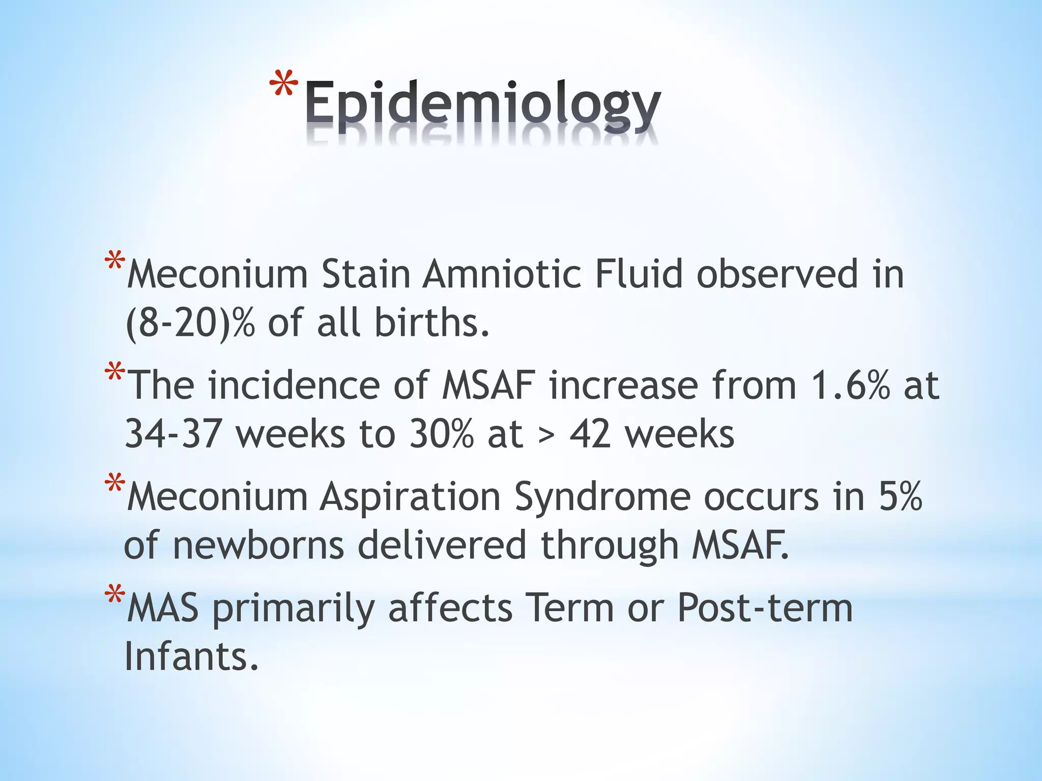 Meconum aspiration syndrome | PPTX