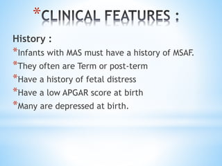 Meconum aspiration syndrome | PPTX