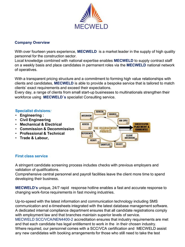 Mecweld brochure 2014 | PDF