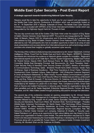 Middle East Cyber Security Conference & Exhibition 2015 | PDF | Free ...