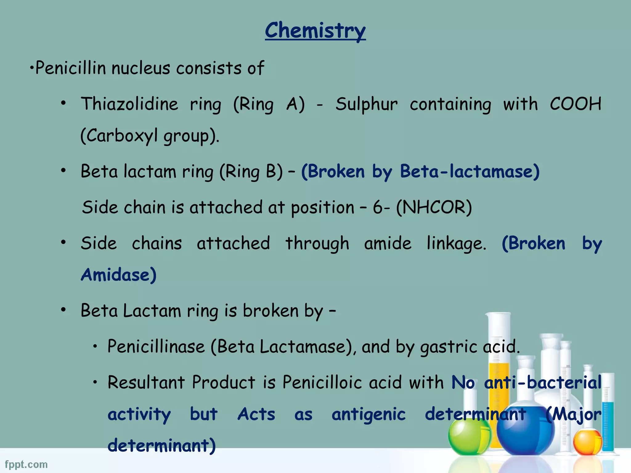 Medicinal chemistry-beta lactam antibiotics | PPT