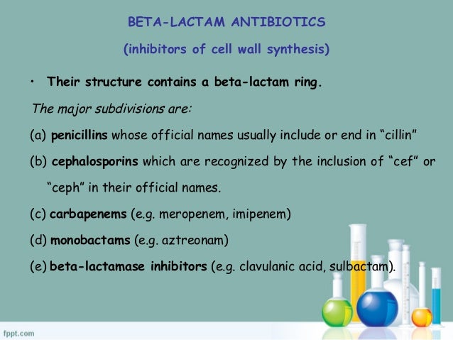 Medicinal chemistry-beta lactam antibiotics