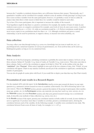 Correlational Study | PDF