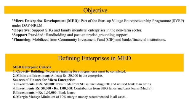 Micro Enterprise Development . | PPTX