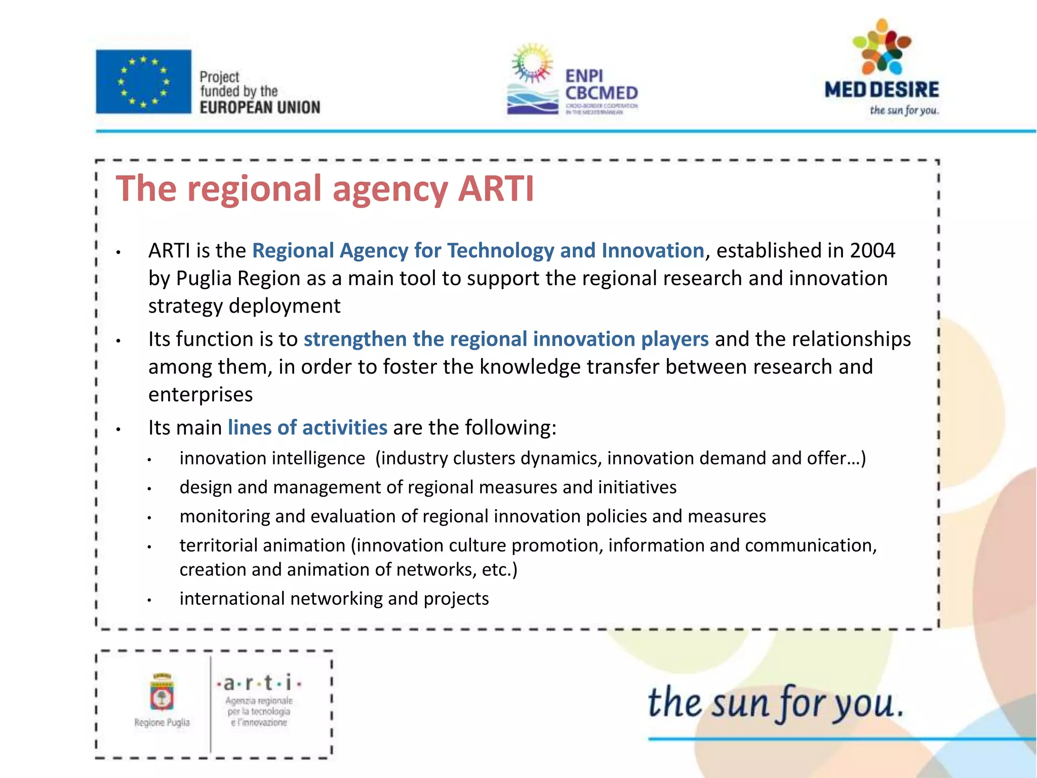 Puglia Region – ARTI | PPTX