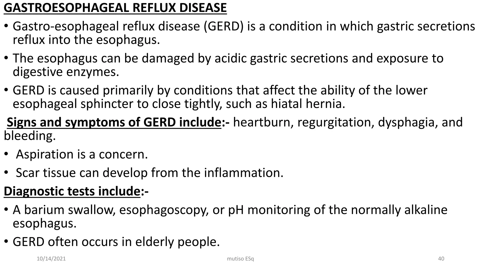 Med surg notes-git disorders | PPTX
