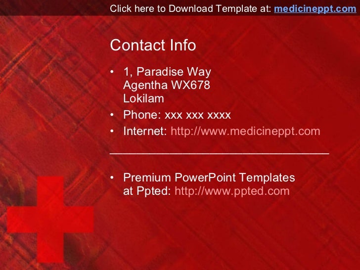 Red Cross PowerPoint Template