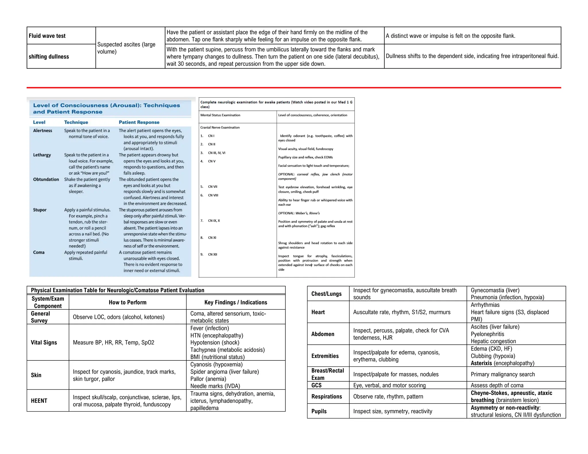 MED 1 OSCE evaluation of neurologic patients | PDF