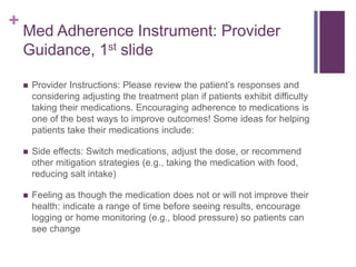 Medication Adherence Measure Update and Goals | PPT