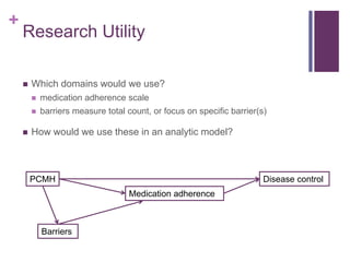 Medication Adherence Measure Update and Goals | PPT
