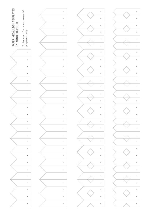 Medaillon paper medallion-templates | PDF