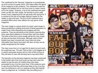 Front cover analysis | PPTX