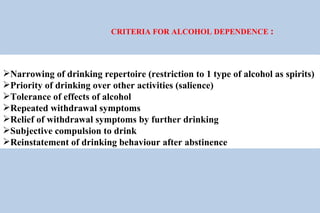 Med Alcohol. | PPT