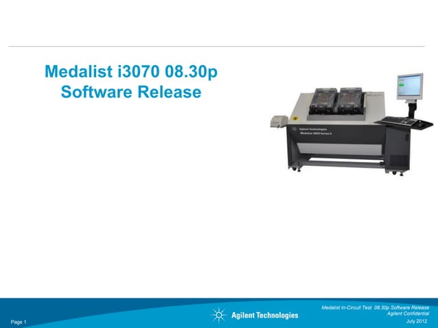 Medalist i3070 08.30p software release | PDF | Computer Software and Applications | Computing