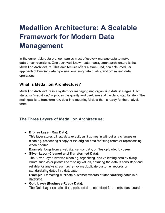 Medallion Architecture_ A Scalable Framework for Modern Data Management.pdf