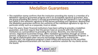 Medallion Guarantees | PPT