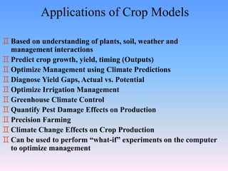 Crop Modeling | PPT