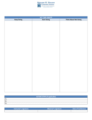 Medard h nelson focus observation notes | DOC | Education