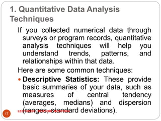 M & E data collection, analysis and reporting.pptx