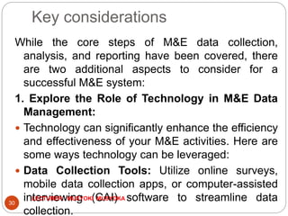 M & E data collection, analysis and reporting.pptx