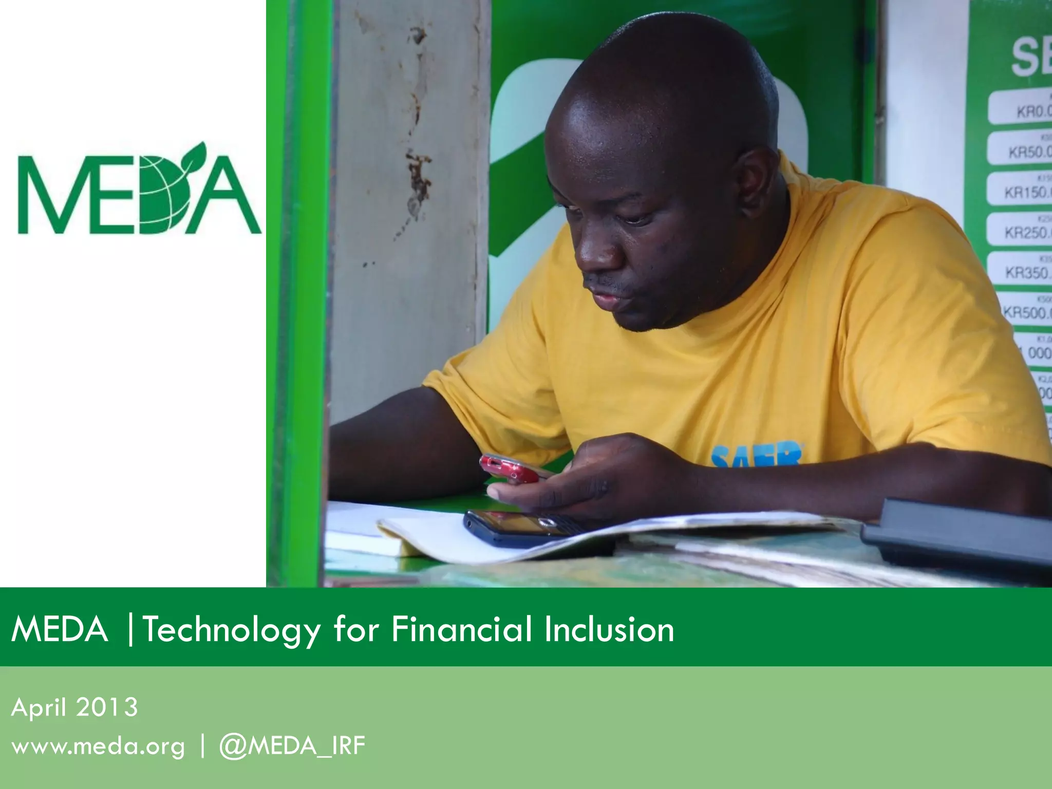 MEDA Technology for Financial Services April 2013 | PPT