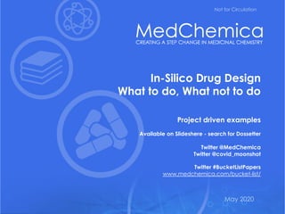 MDC Connect: In-Silico Drug Design - what to do, what not to do ...