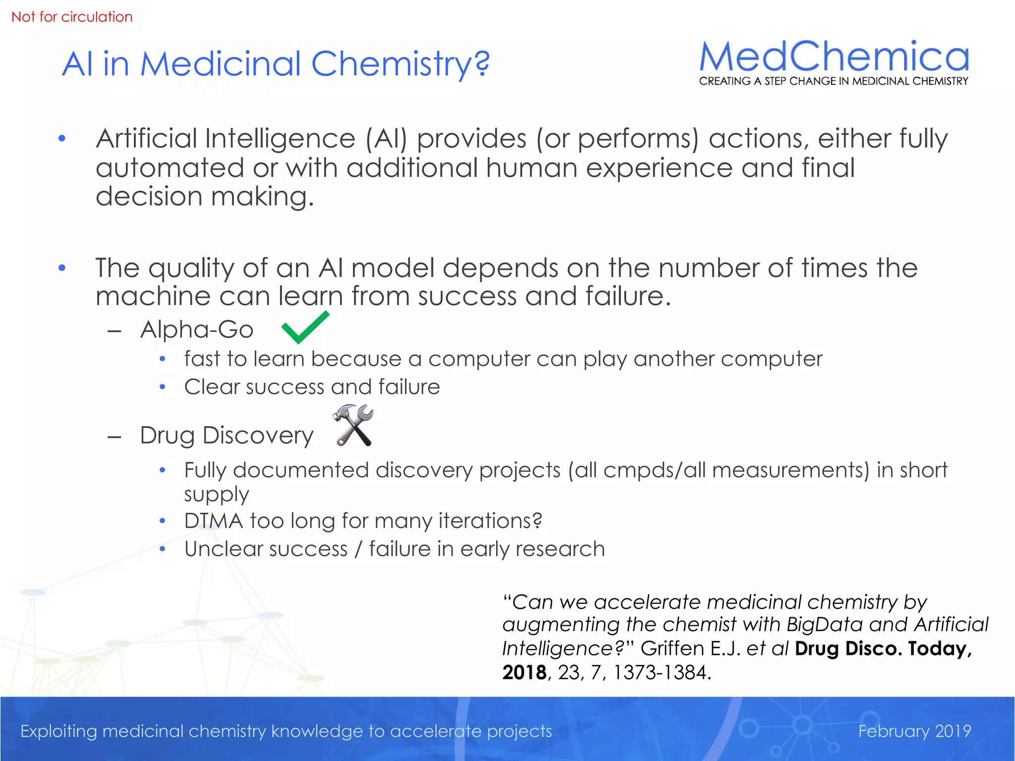 Accelerating multiple medicinal chemistry projects using Artificial ...