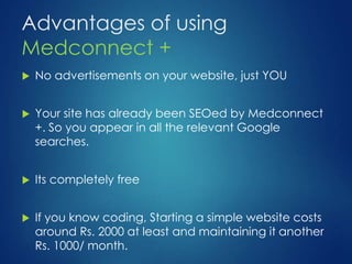 MedConnect Plus : Network of Health Professionals | PPT