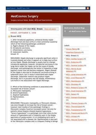 MedCosmos Surgery- MCQ - Breast surgery.pdf