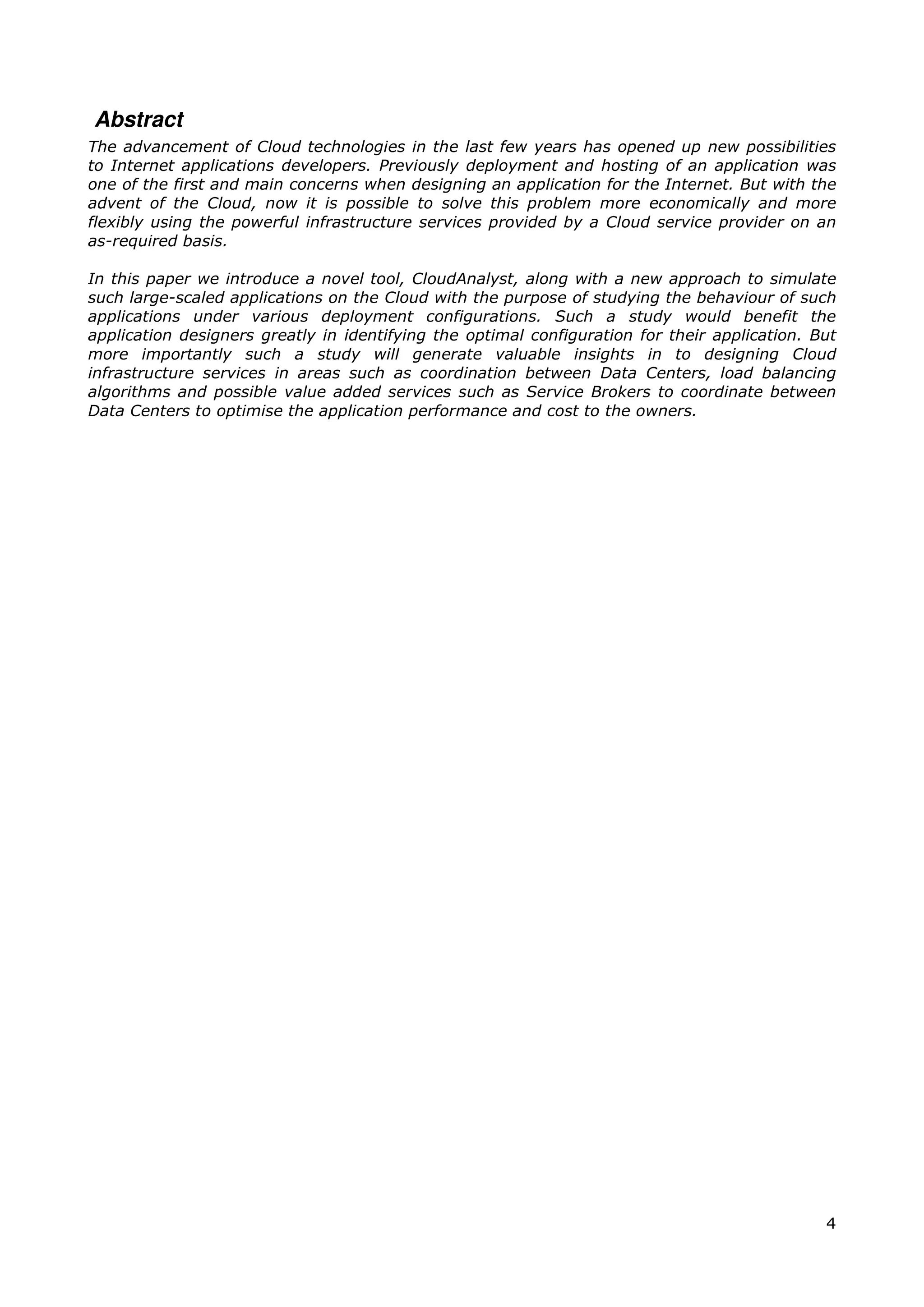 Cloudanalyst A Cloudsim Based Tool For Modelling And Analysis Of Large Scale Cloud Computing 0495