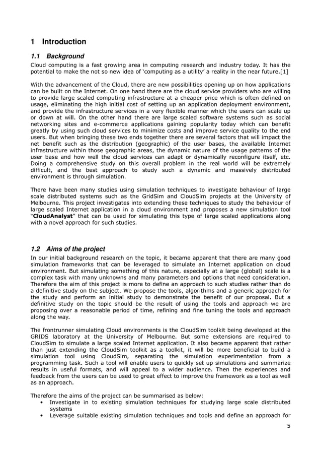 Cloudanalyst A Cloudsim Based Tool For Modelling And Analysis Of Large Scale Cloud Computing