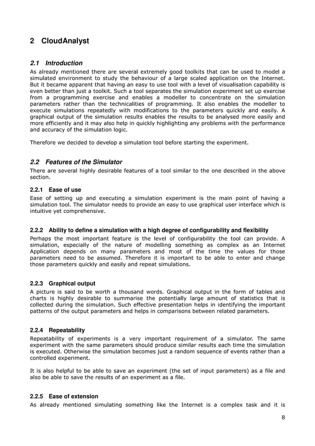 Cloudanalyst A Cloudsim Based Tool For Modelling And Analysis Of Large
