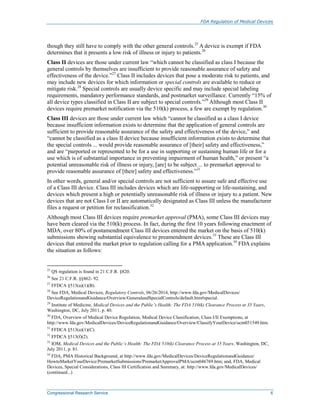 FDA Regulation of Medical Devices | PDF