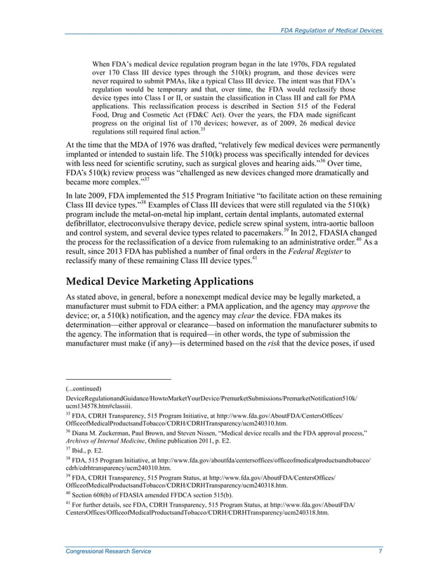 FDA Regulation of Medical Devices | PDF | Pharmaceutical Industry ...