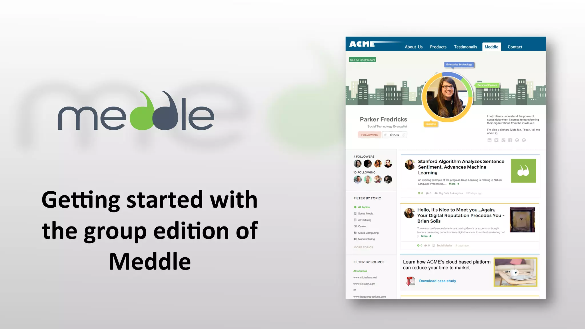 Meddle guide for new community accounts | PDF