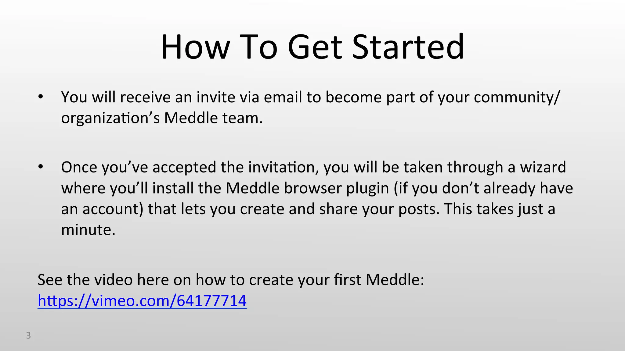 Meddle guide for new community accounts | PDF