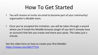 Meddle guide for new community accounts | PPT